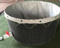 China 2MM Steel Mesh Tarpaulin Fish Tank And Tarpaulin Fish Farming Round Fish Pond Collapsible Fish Tank for sale