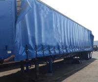 China 680 Gsm Durable PVC Truck Cover Coated Tarpaulin Waterproof Inflaming Retarding Tarpaulin Truck Cover for sale