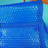 China Dust Proof PE Bubble Solar Film Swimming Pool Blanket 4M * 9.50M Anti - UV 18 Months for sale