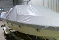 China 10M * 4M UV Resistant Blue Color Polyester Boat Cover Heat Resistant Tarp for sale
