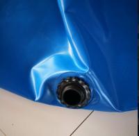 China Round Shape Collapsible PVC Coated Fish Pond Tank Material Tarpaulin Cover Collapsible Fish Tank for sale