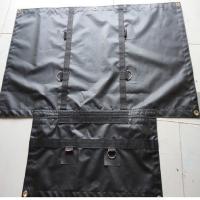 China 1000D * 1000D 18oz 8 Ft Drop Flatbed Truck Tarps for sale