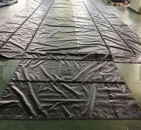 China 1000D * 1000D 18oz 8 Ft Drop Flatbed Truck Tarps for sale