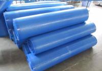 China 500 Um Waterproof Winter Pool Covers Inground Insulation PE Blue Plastic Solar Pool Cover for sale