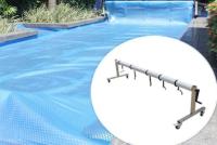 China Insulation Bubble Summer Swimming Pool Solar Cover Dust Proof 16ft × 20ft Automatic Swimming Pool Cover for sale