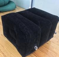 China PVC Flocking Airplane Travel Office Inflatable Footrest Cushion Long Life for sale