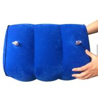 China Portable PVC And Flocking Foot Cushion Inflatable Footrest Pillow for sale