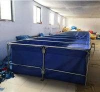 China 10000L Tarpaulin Water Tank Self Stand Foldable Plastic Fish Ponds Tarpaulin Fish Farming for sale