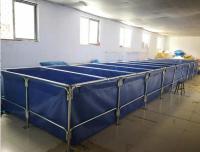 China 10000L Tarpaulin Water Tank Self Stand Foldable Plastic Fish Ponds Tarpaulin Fish Farming for sale