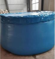 China Customized Color 7000L Flexible Onion Shape Tarpaulin Water Tank Portable Water Tanks for sale