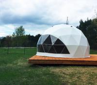 China Geodesic Dome House Steel Tent for sale