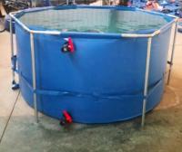 China 5000 L Collapsible Round Tarpaulin Fish Tank Environmental Protection PVC Fish Pond for sale