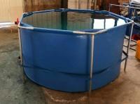 China 5000 L Collapsible Round Tarpaulin Fish Tank Environmental Protection PVC Fish Pond for sale