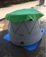 China Grey Flexible Onion Shape 1.2MM Tarpaulin Water Tank Portable Water Tanks Water Holding Tank for sale