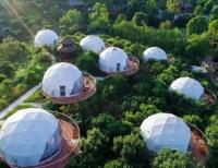 China Transparent Luxury Steel Camping 5M Geodesic Dome Tent Outdoor Dome Tent Dome Party Tents for sale