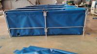 China Square Flexible Metal Frame 1050gsm 25000L Tarpaulin Fish Tank Collapsible Fish Tank for sale