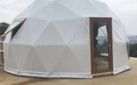 China Outdoor Hotel Camping PVC 10m Geodesic Dome Tent With Door Dome Camping Tent Dome Party Tents for sale