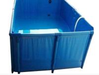 China Thickness 1.0mm 100000L PVC Foldable Tarpaulin Fish Tank Fish Pond Plastic Tank Diy Fish Pond for sale