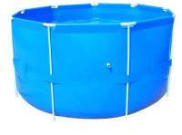 China Thickness 1.0mm 100000L PVC Foldable Tarpaulin Fish Tank Fish Pond Plastic Tank Diy Fish Pond for sale