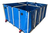 China Thickness 1.0mm 100000L PVC Foldable Tarpaulin Fish Tank Fish Pond Plastic Tank Diy Fish Pond for sale