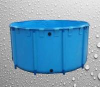 China PVC Foldable 20000L Collapsible Tarpaulin Fish Tank Fish Pond Plastic Tank Diy Fish Pond for sale