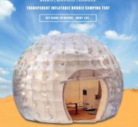 China Pvc Tarpaulin Diameter 5M Inflatable Bubble Camping Tent Inflatable Bubble Camping Tent for sale