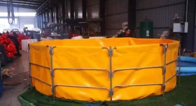 China Galvanized Steel Pipe Rectangular Tarpaulin Fish Tank Portable Flexible With Cover for sale