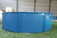 China 5000L Flexible Metal Frame PVC Tarpaulin Fish Tank Collapsible Fish Tank Diy Fish Pond for sale