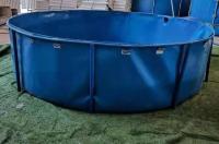 China 5000L Flexible Metal Frame PVC Tarpaulin Fish Tank Collapsible Fish Tank Diy Fish Pond for sale
