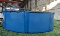 China 5000L Flexible Metal Frame PVC Tarpaulin Fish Tank Collapsible Fish Tank Diy Fish Pond for sale