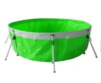 China 4000L Aquaculture Round 0.9mm PVC Tarpaulin Fish Farming Pool Fish Pond Plastic Tank for sale