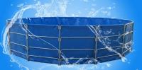 China 5000L Foldable 0.9mm PVC Tarpaulin Fish Tank For Fish Farm Fish Pond Plastic Tank Diy Fish Pond for sale