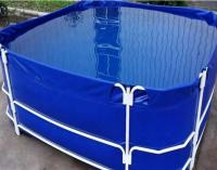 China UV Resistant 10000L Round Folded PVC Tarpaulin Fish Tank Fish Pond Plastic Tank Diy Fish Pond for sale