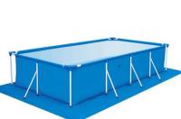 China Rectangular 2500L Moveable PVC Tarpaulin Fish Pond Collapsible Fish Tank Diy Fish Pond for sale
