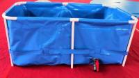 China Collapsible 3000L 0.9mm PVC Tarpaulin Fish Tank Fish Pond Plastic Tank Diy Fish Pond for sale