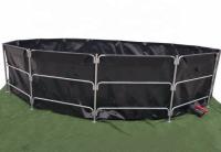 China Outdoor Recirculating PVC Tarpaulin Fish Tank 30000L Fish Pond Plastic Tank Diy Fish Pond for sale