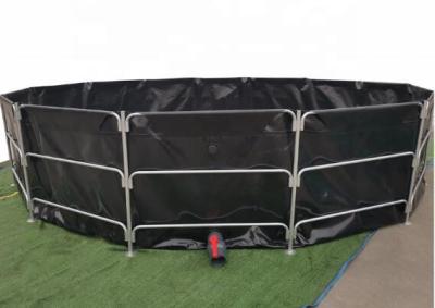 China Outdoor Recirculating PVC Tarpaulin Fish Tank 30000L Fish Pond Plastic Tank Diy Fish Pond for sale