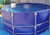 China 15000L PVC Tarpaulin Round Fish Pond For Aquaculture Fish Pond Plastic Tank Collapsible Fish Tank for sale