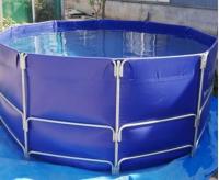 China 15000L PVC Tarpaulin Round Fish Pond For Aquaculture Fish Pond Plastic Tank Collapsible Fish Tank for sale