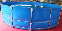 China 15000L PVC Tarpaulin Round Fish Pond For Aquaculture Fish Pond Plastic Tank Collapsible Fish Tank for sale