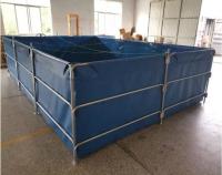 China Outdoor And Indoor 30000L PVC Tarpaulin Foldable Fish Tank Fish Pond Plastic Tank for sale