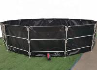 China 4m Diameter Foldable PVC Tarpaulin Tilapia Fish Farming Tank Collapsible Fish Tank for sale