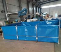 China Collapsible 0.9mm PVC Tarpaulin Fish Pond 30000L Fish Pond Plastic Tank Diy Fish Pond for sale