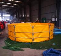 China 4m Diameter Foldable PVC Tarpaulin Tilapia Fish Farming Tank Collapsible Fish Tank for sale