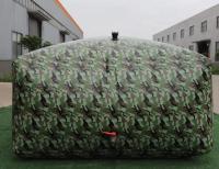 China Camouflage Color Tarpaulin Flexible Water Storage Bladders 20000L Portable Water Tanks for sale
