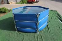 China 3500 Liter 5000 Liter Foldable PVC Tarpaulin Fish Pond Fish Pond Plastic Tank Diy Fish Pond for sale
