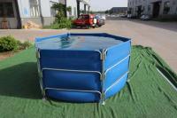 China 3500 Liter 5000 Liter Foldable PVC Tarpaulin Fish Pond Fish Pond Plastic Tank Diy Fish Pond for sale