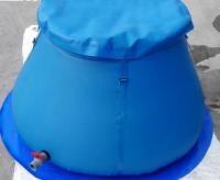 China 1000L Foldable 0.9mm PVC Tarpaulin Onion Tank For Irrigation Used To Store Water Holding Tank for sale