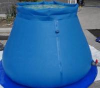 China 1000L Foldable 0.9mm PVC Tarpaulin Onion Tank For Irrigation Used To Store Water Holding Tank for sale