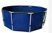 China Anti Leaking 2.6x1.2m Round PVC Fish Farming Tank Fish Pond Plastic Tank Diy Fish Pond for sale